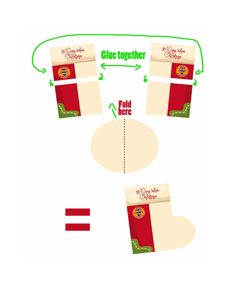 10 Days Before Christmas - Box Stocking | PDF