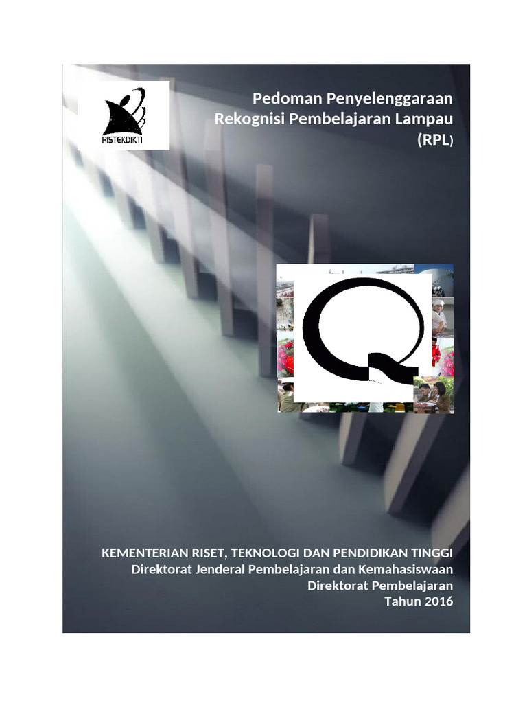 Pedoman Penyelenggaraan RPL Kemeristekdikti Bidang Kemahasiswaan | PDF