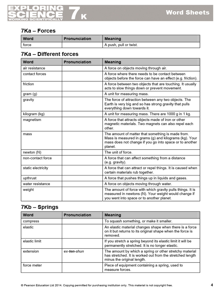 7k Word Sheets | PDF