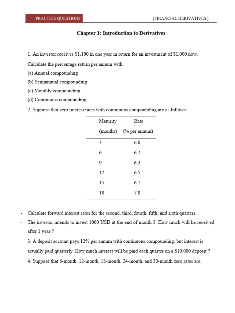 Practice Questions | PDF
