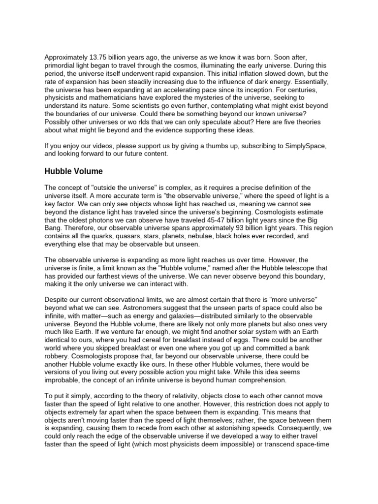 Observable Universe | PDF