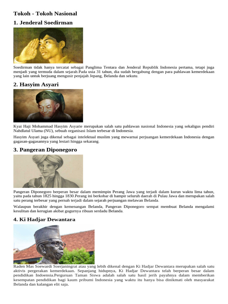 Tokoh Tokoh Nasional | PDF