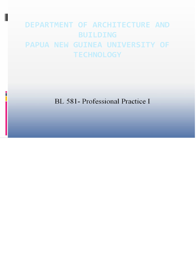 Setting Up Architectural Practice | PDF