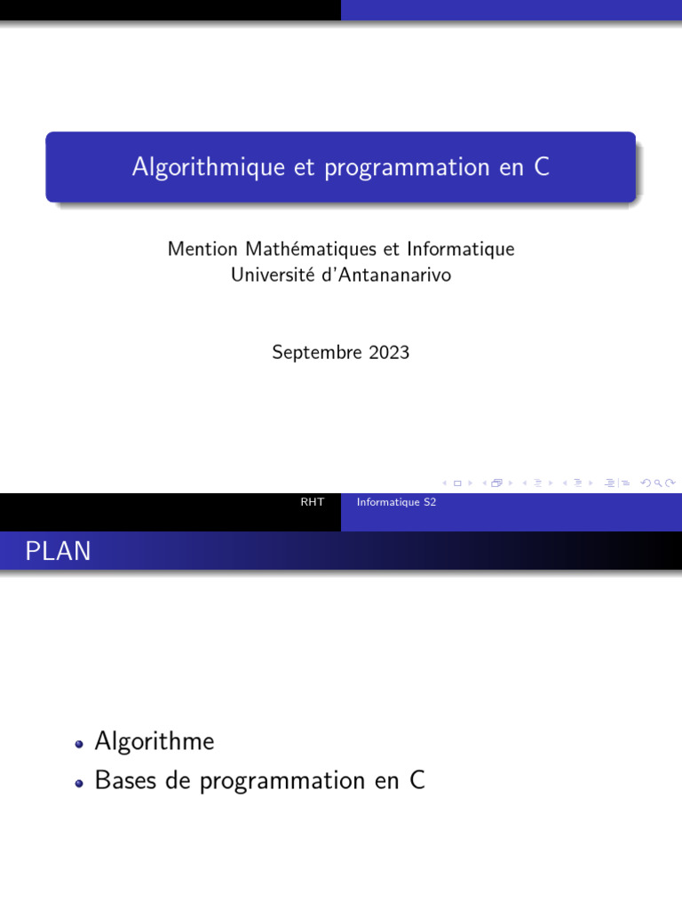 Beamer Programmation | PDF