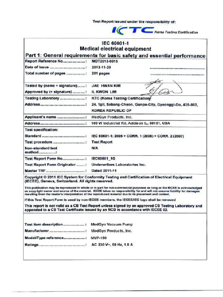 IEC Test Report | PDF