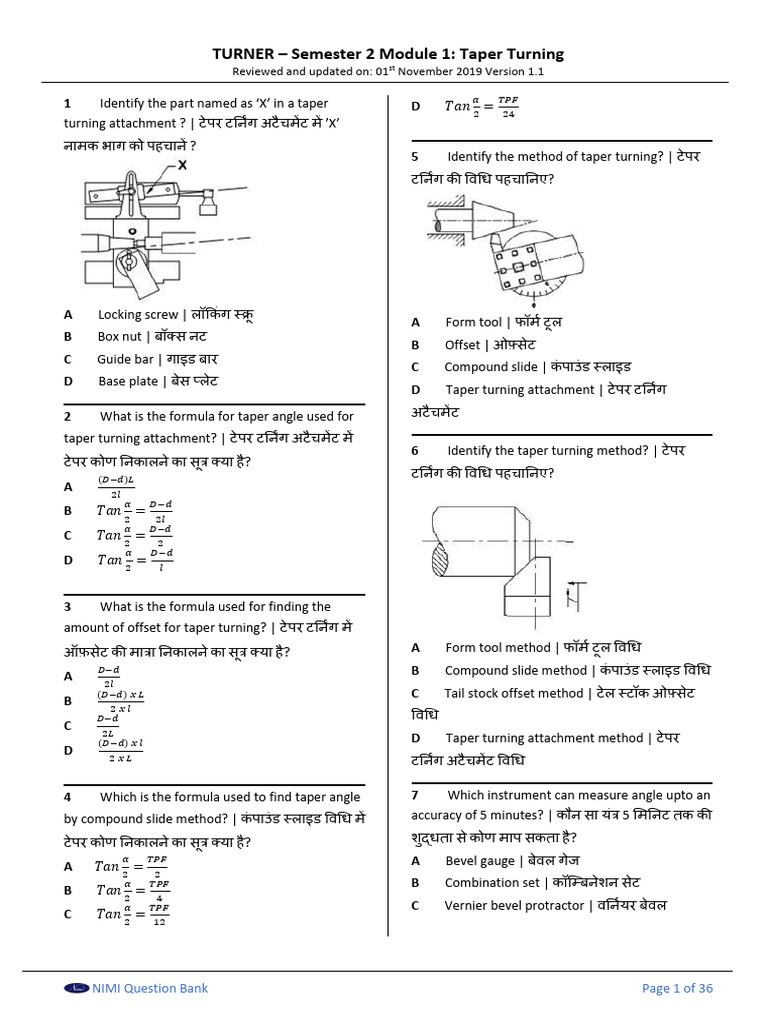 Turner 2 ND Semester NSQFQB | PDF