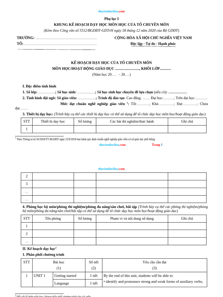 KHDH Tieng Anh 11 Global | PDF