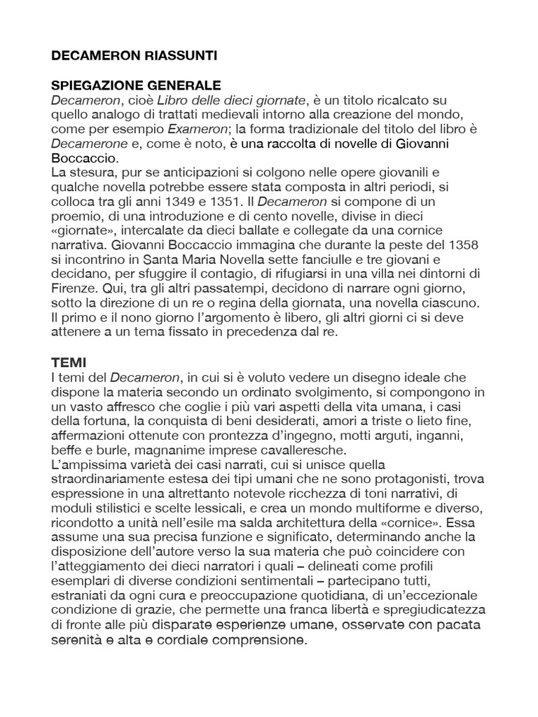 DECAMERON | PDF