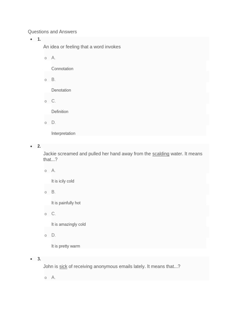 Conn and Deno Quiz | PDF