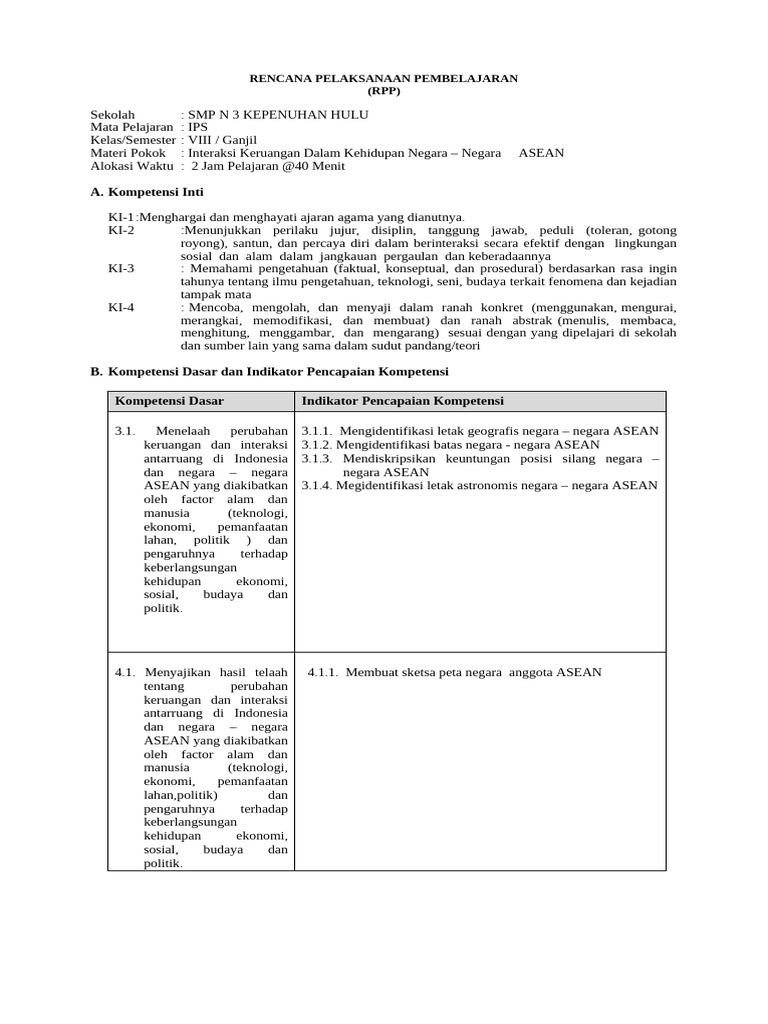RPP KLS 8 Ok 1 | PDF