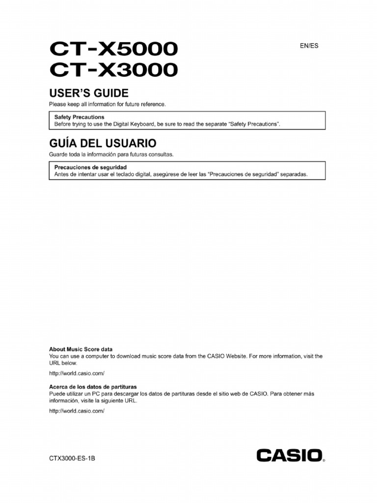Manual Casio CTX-5000 Romana | PDF