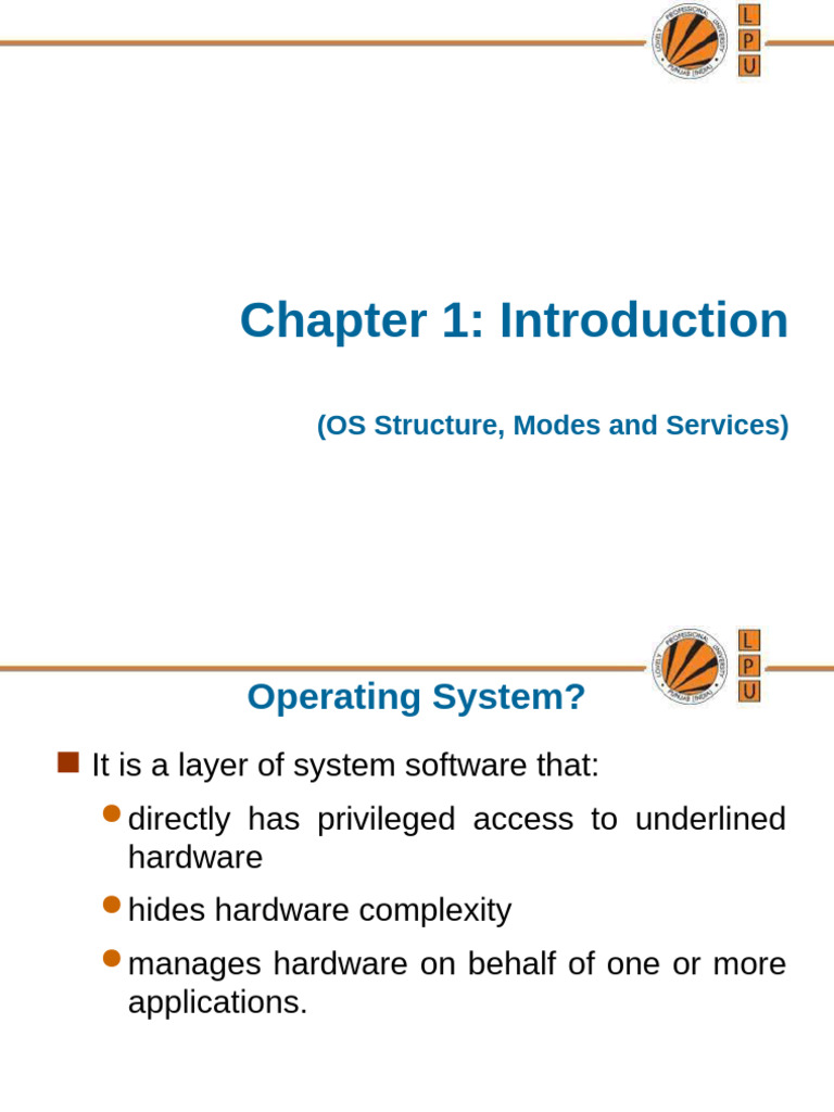 Unit1 - Introduction To OS (A) | PDF
