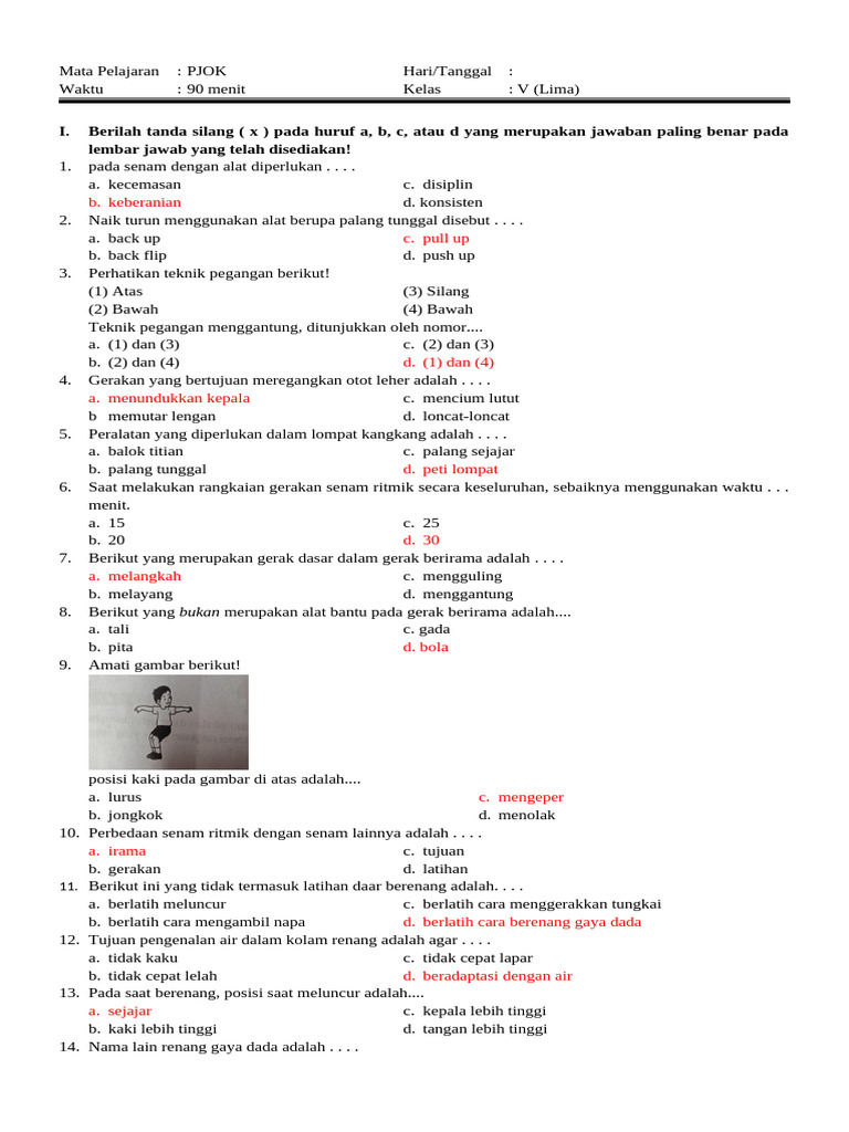 PAS 2 PJOK Kls 5 | PDF