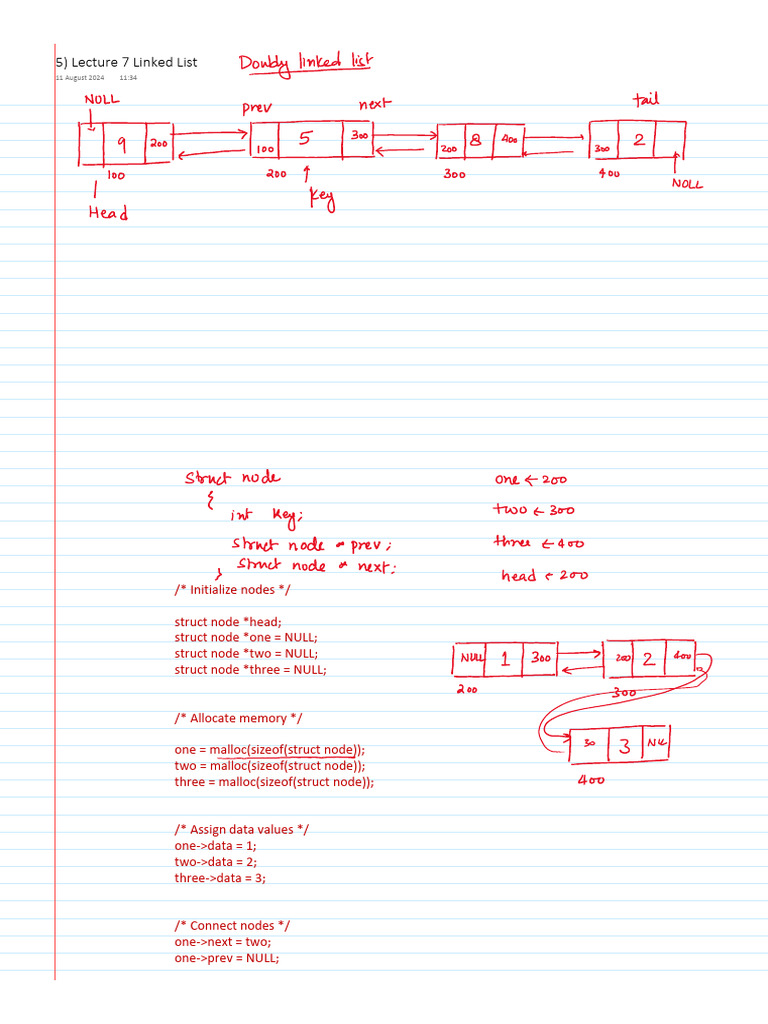 5) Lecture 7 Linked List | PDF