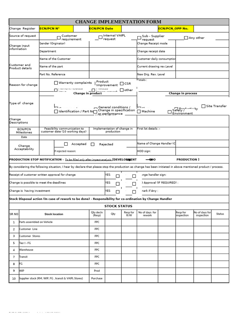 ECN Template | PDF | Technology & Engineering