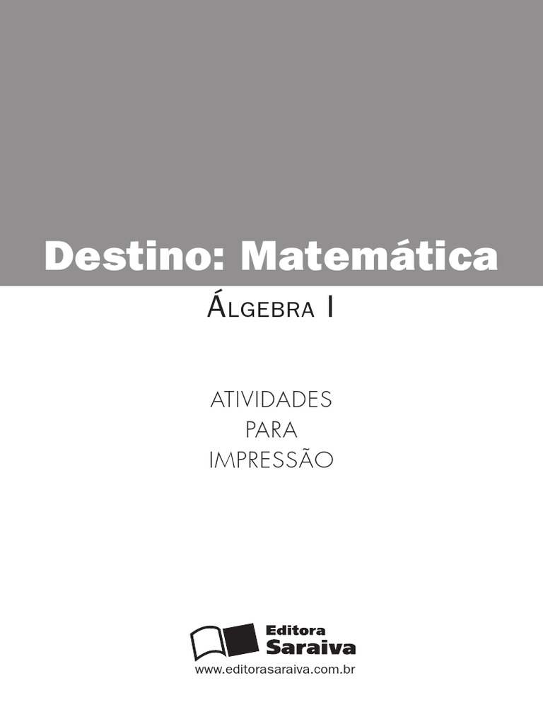 Atividades Impressas - Álgebra I | PDF