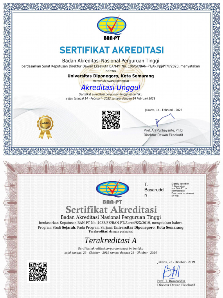 Akre Undip Dan Prodi | PDF