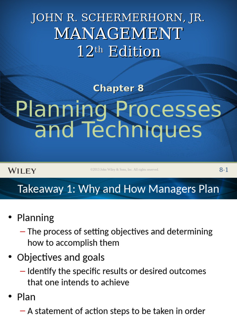 Chapter 8 - Planning | PDF