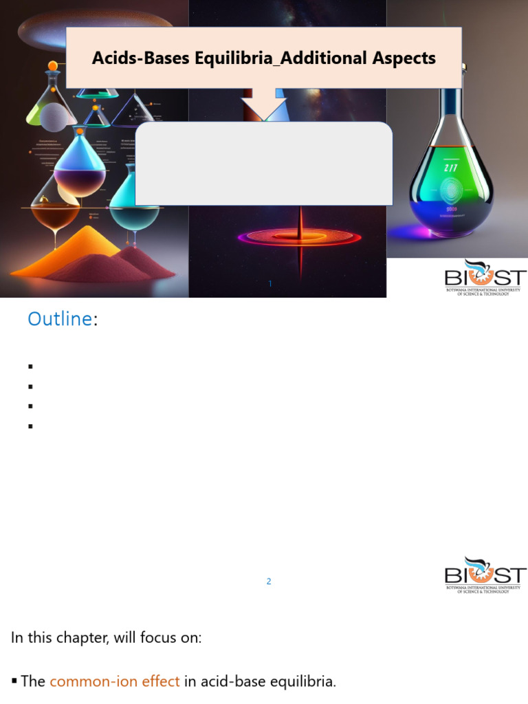 CHEM 101 L9 Acids-Bases Equilibria Additional Aspects | PDF
