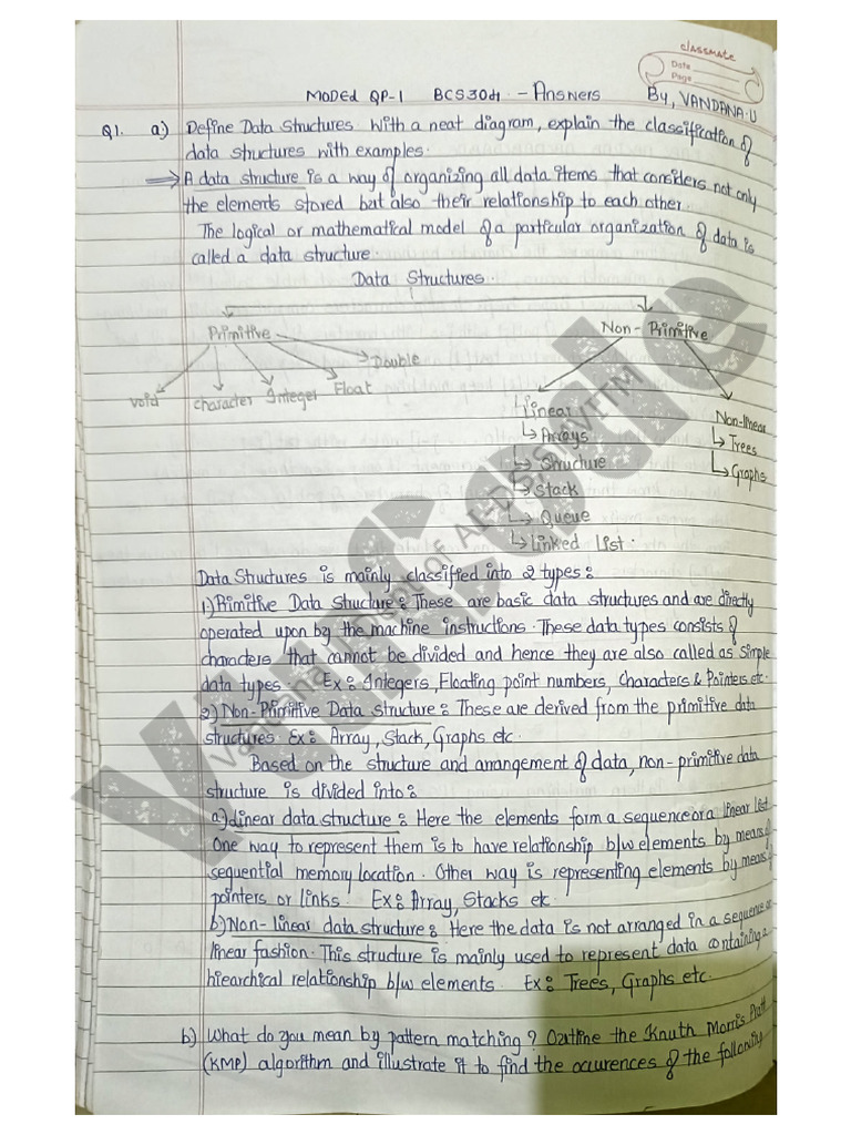 Dsa Model Paper With Ans | PDF