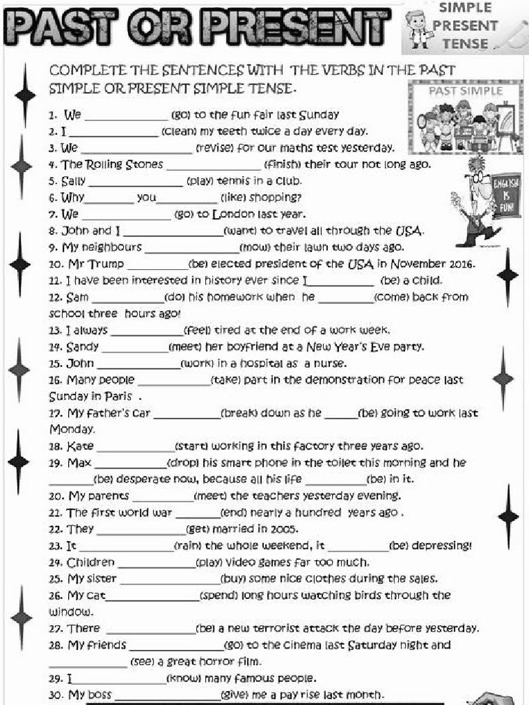Simple present VS Simple past | PDF