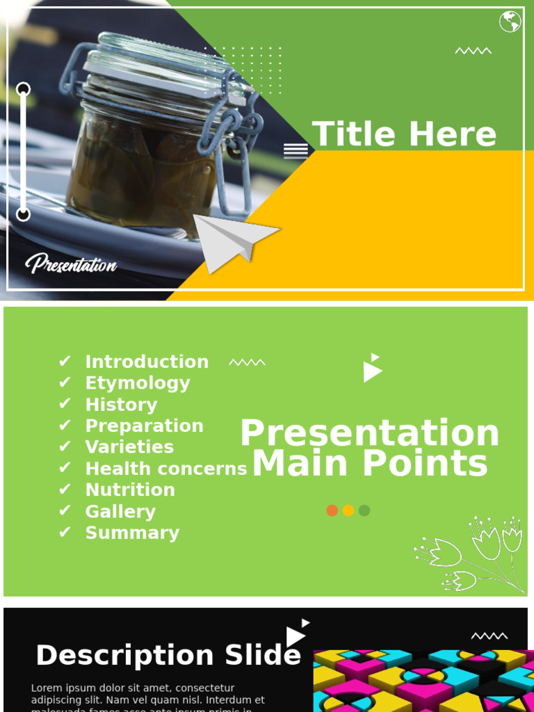032 Pickle Powerpoint Template and Google Slides Themes | PDF