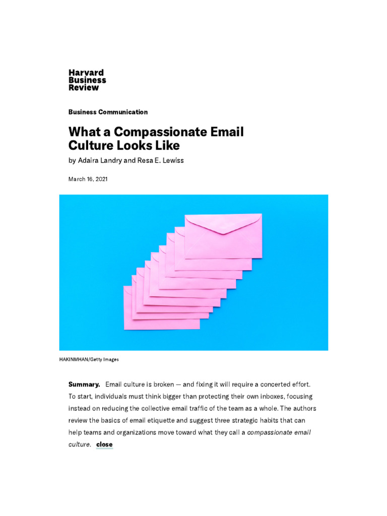S2 - What A Compassionate Email Culture Looks Like | PDF