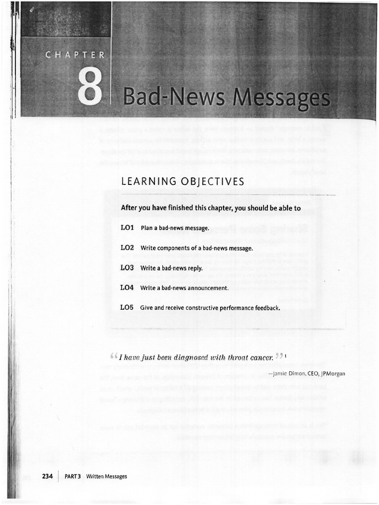 S1 - Bad News Messages | PDF