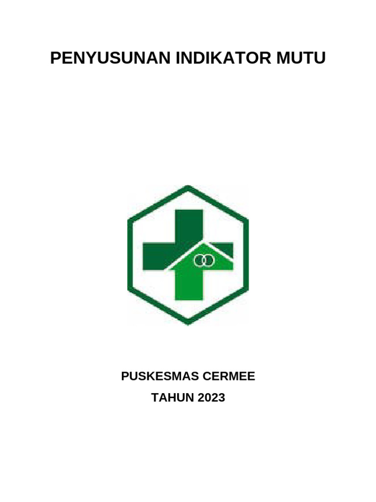 Penyusunan Indikator Mutu Ukp 2023 Fix | PDF