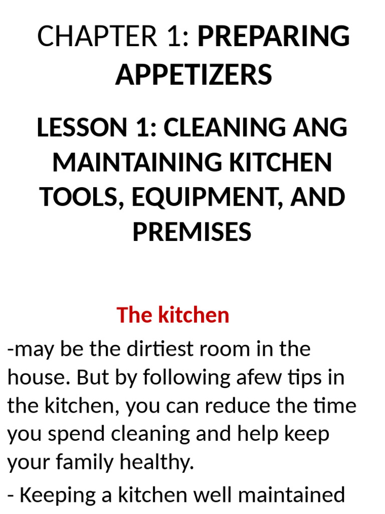 Lesson 1 Tle 9 Q1 | PDF