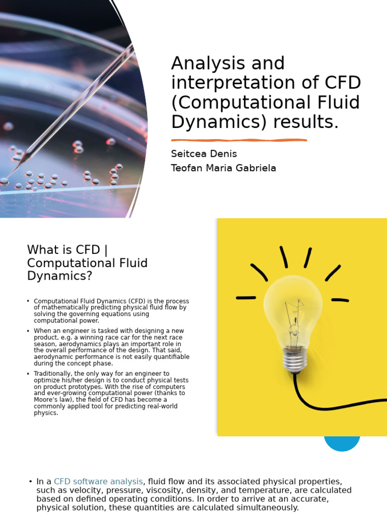 Analysis and Interpretation of CFD (Computational Fluid Dynamics) Results | PDF | Navier–Stokes ...