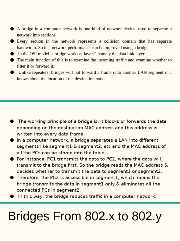 Idges From 802.x To 802.y | PDF