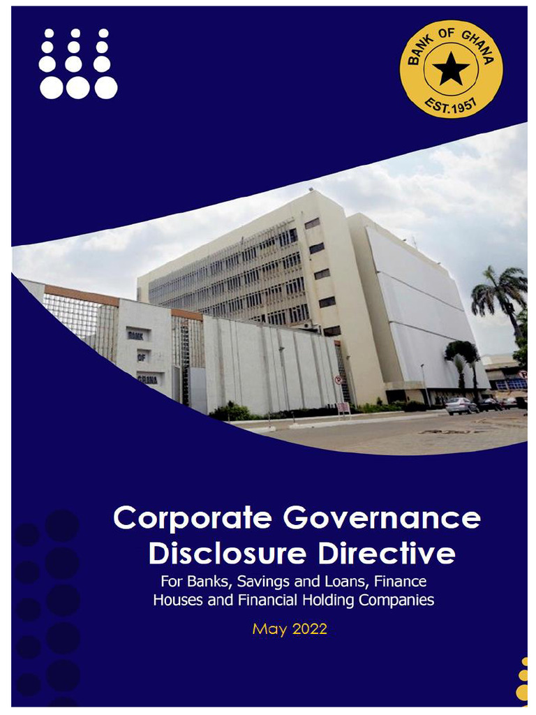 Corporate Governance Disclosure Directive | PDF | Internal Control | Audit