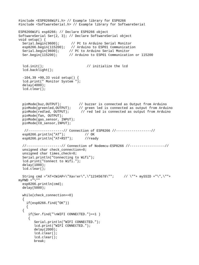 #Include ESP8266WiFi.h Example Lib | PDF