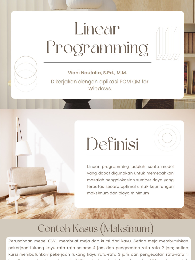 Soal Latihan Linear Programming | PDF