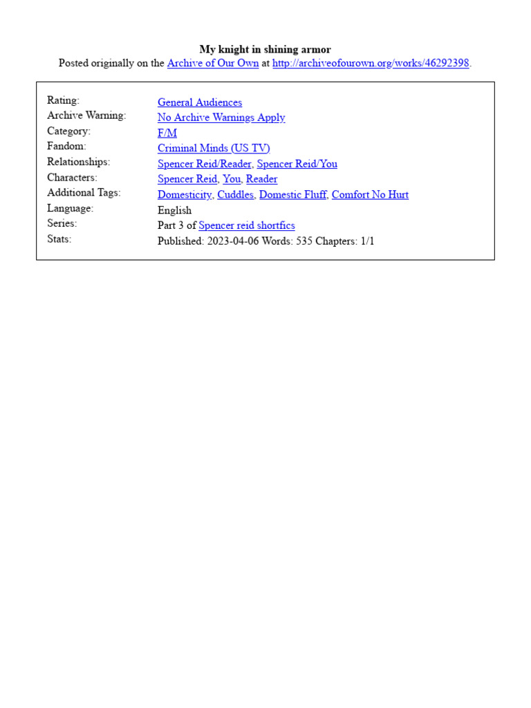 My Knight in Shining | PDF