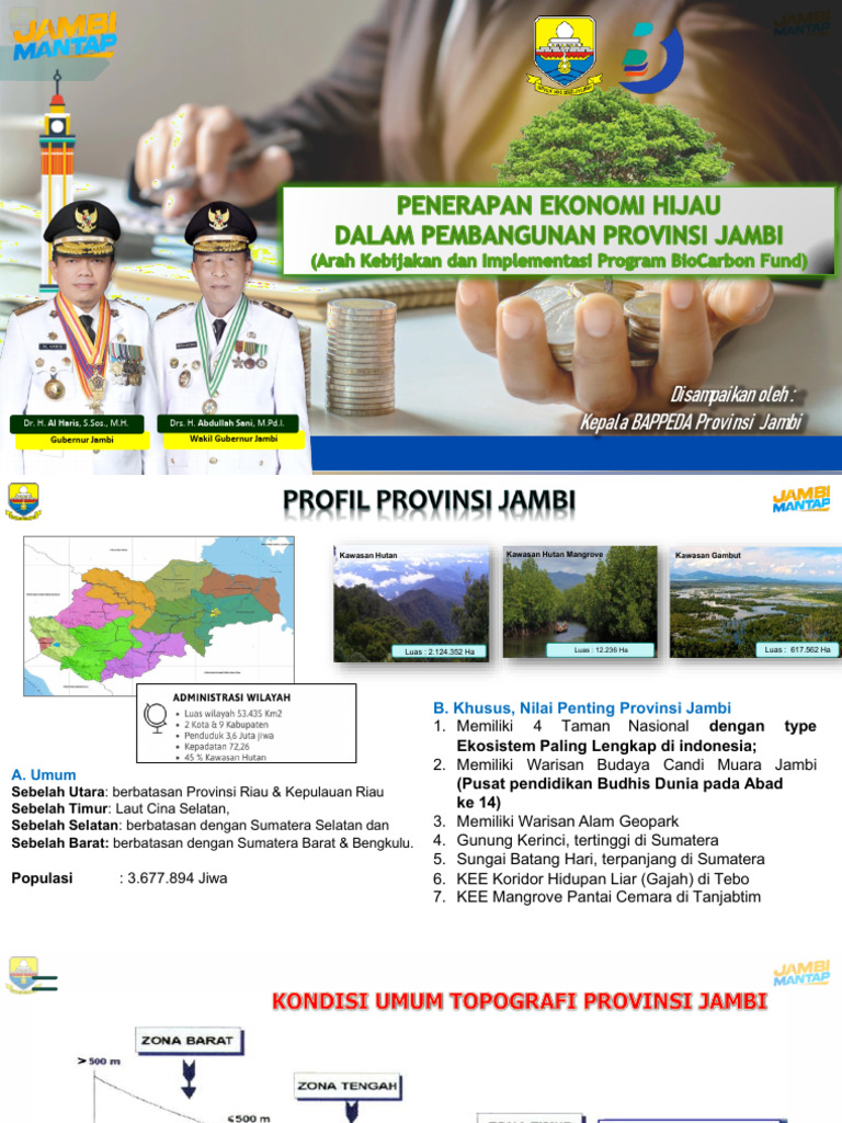 Bappeda - Paparan Ekonomi Hijau - StuBa SumBar KKI Warsi - Agust 2024 | PDF