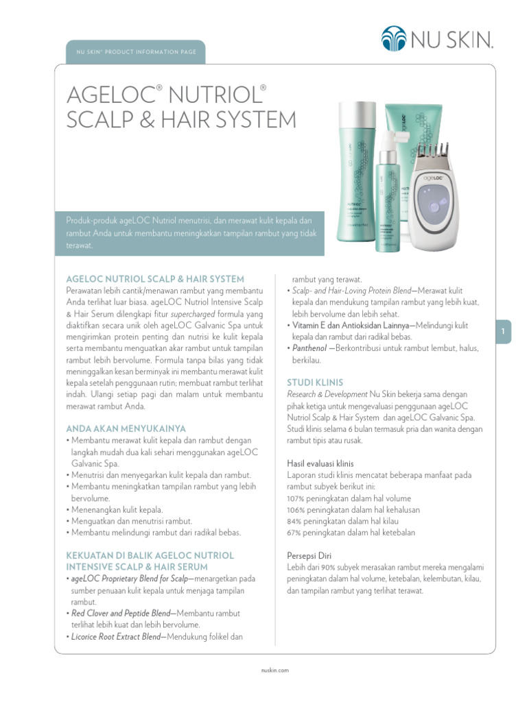 ID PIP ageLOC Nutriol Scalp and Hair System | PDF