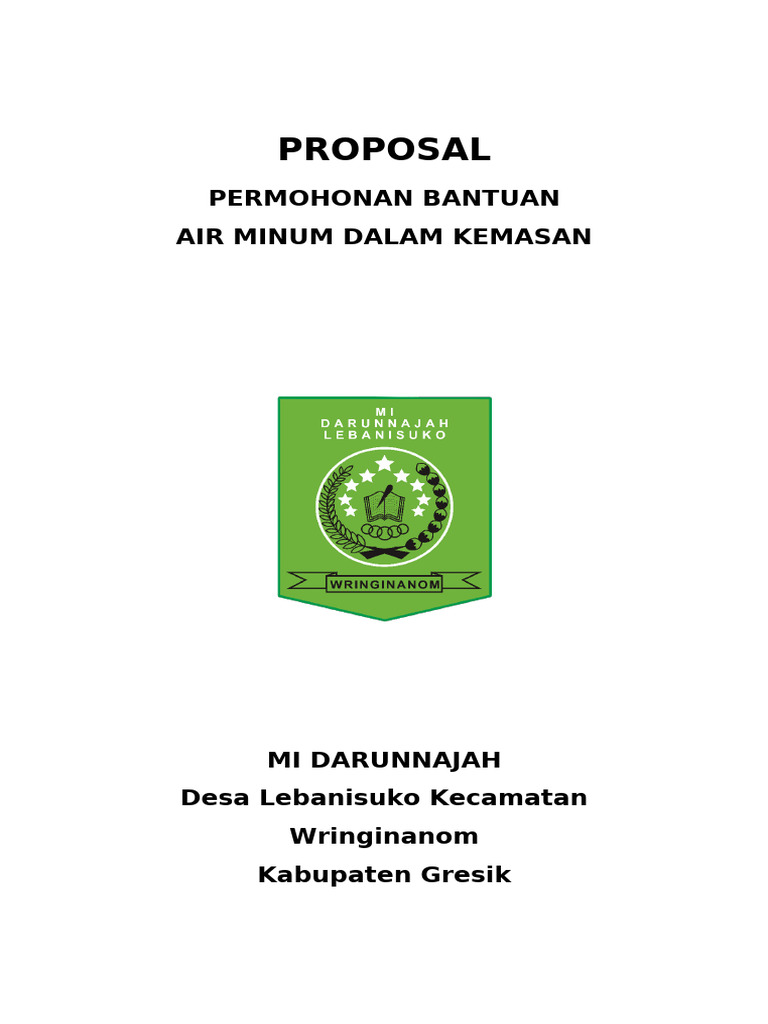 Proposal Air Minum | PDF