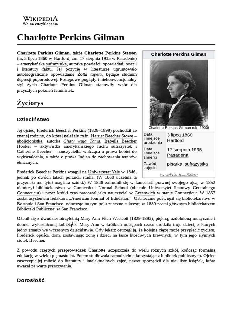 Charlotte Perkins Gilman | PDF