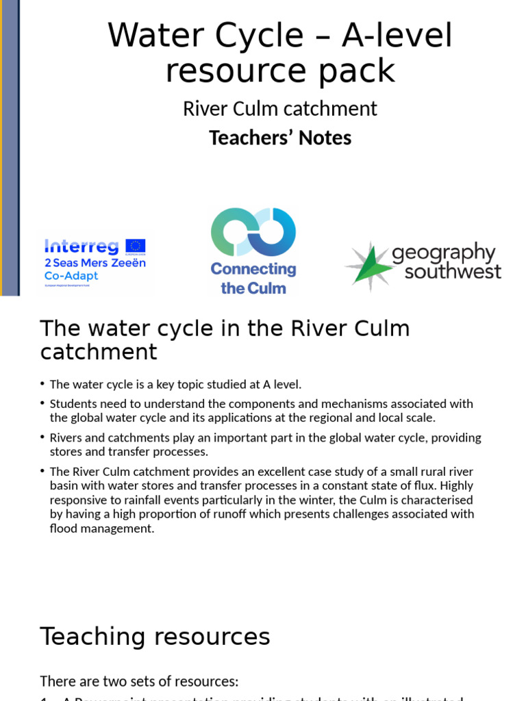 CTC Water-Cycle A-Level Resource-Pack FINAL | PDF