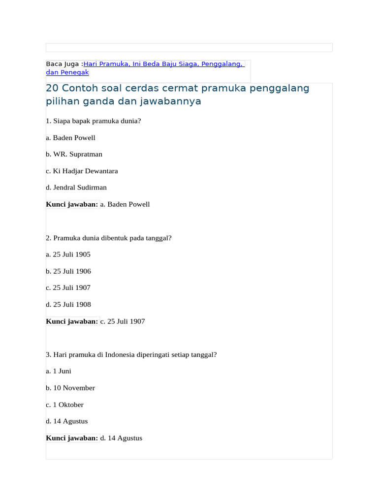 Soal LCTP Baru | PDF