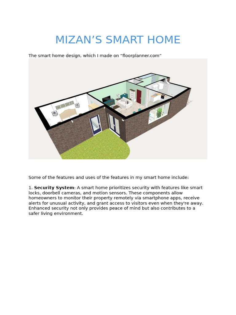 Mizan's Smart Home | PDF