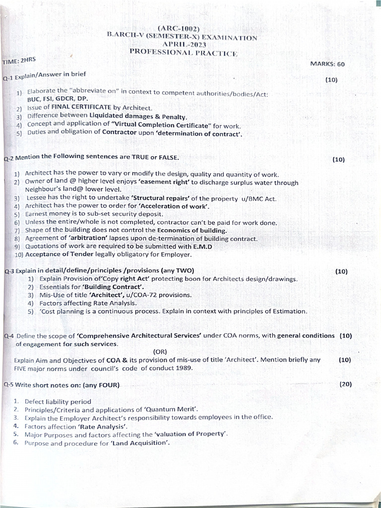 Professional Practice - 1 | PDF