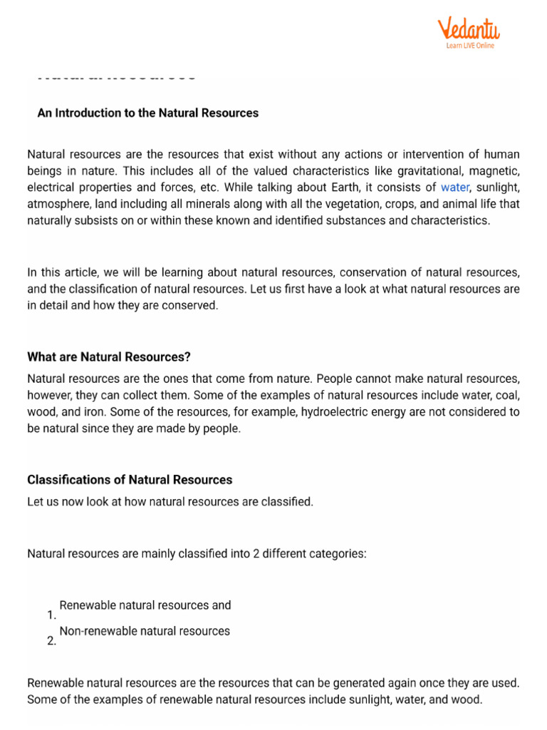 Natural Resources | PDF
