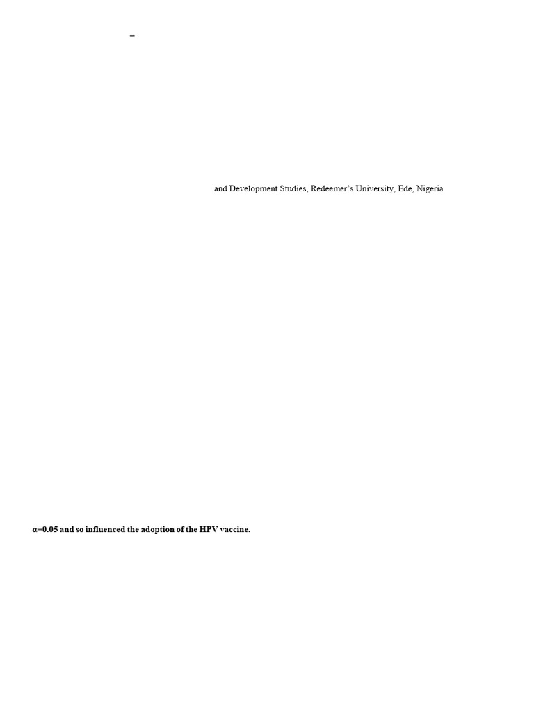 Assessment Of Knowledge Attitude And Adoption Of Human Papilloma Virus 6128