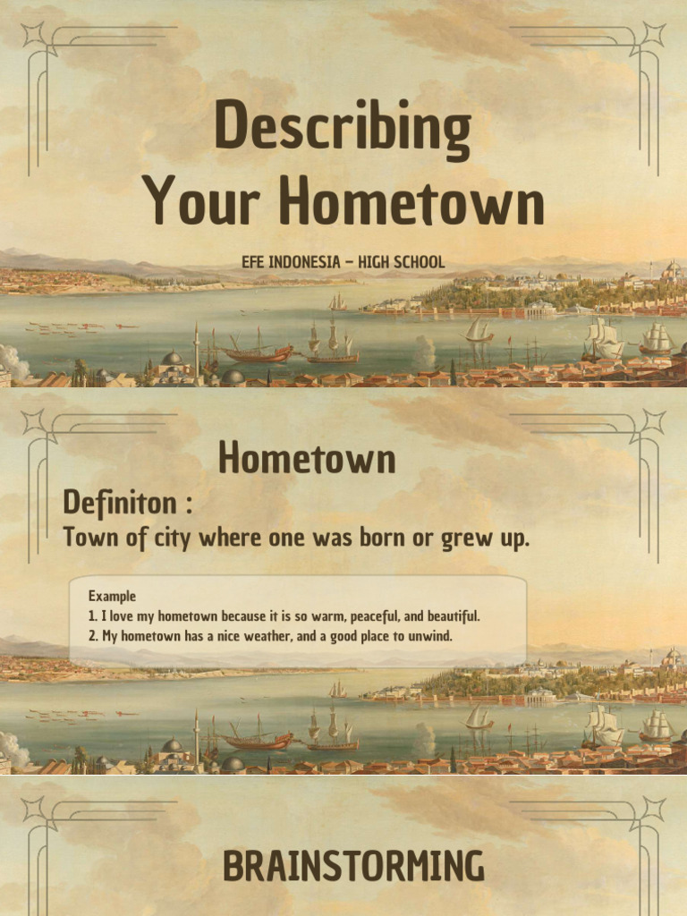 Describing Your Hometown | PDF
