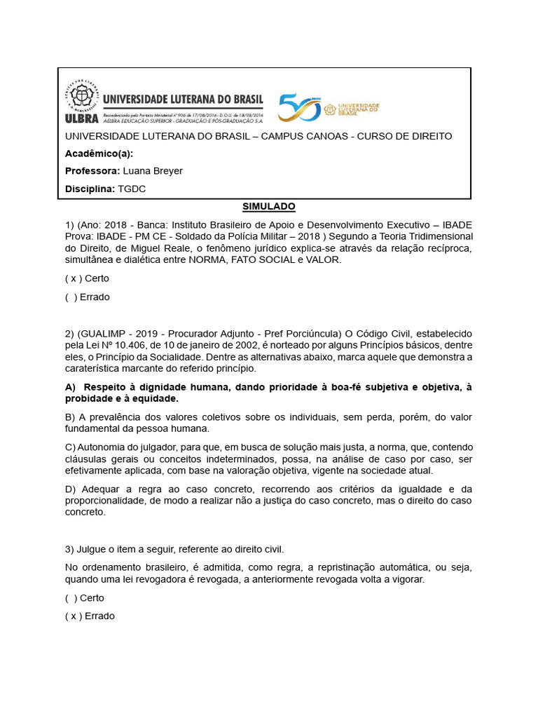 SIMULADO AP1.pdf Feito | PDF
