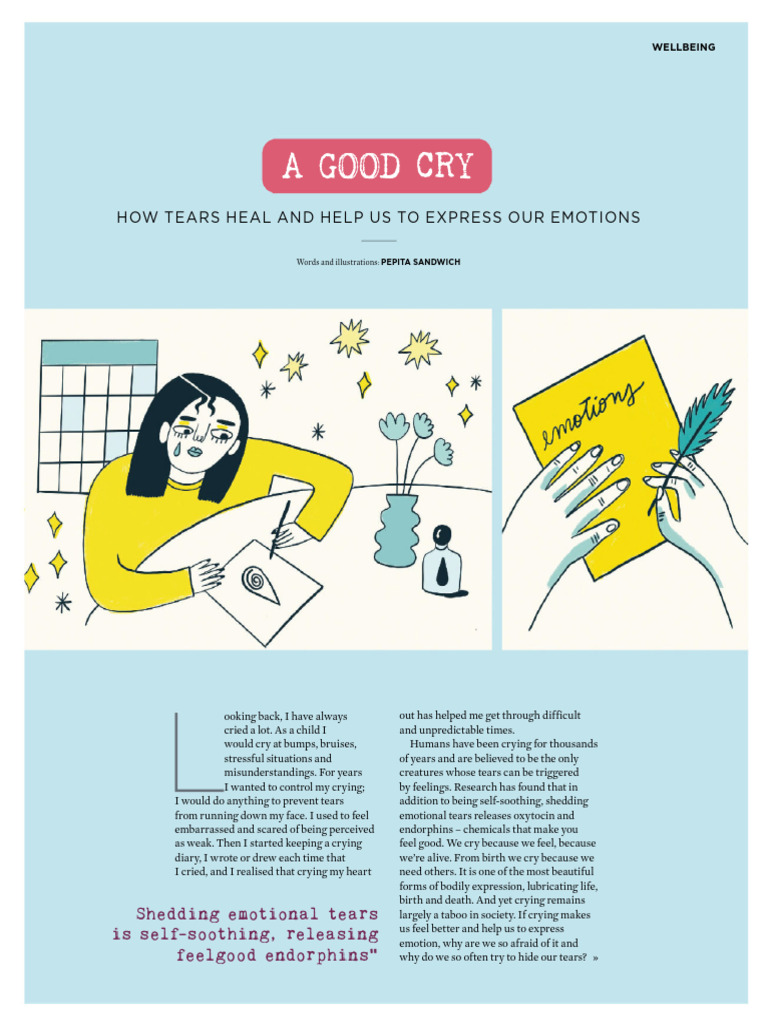 How Tears Heal and Help Us To Express Our Emotions | PDF