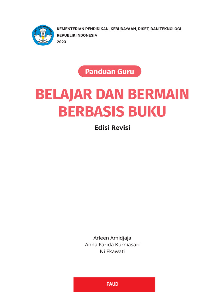 Cover Belajar Dan Bermain Berbasis Buku BG Paud | PDF